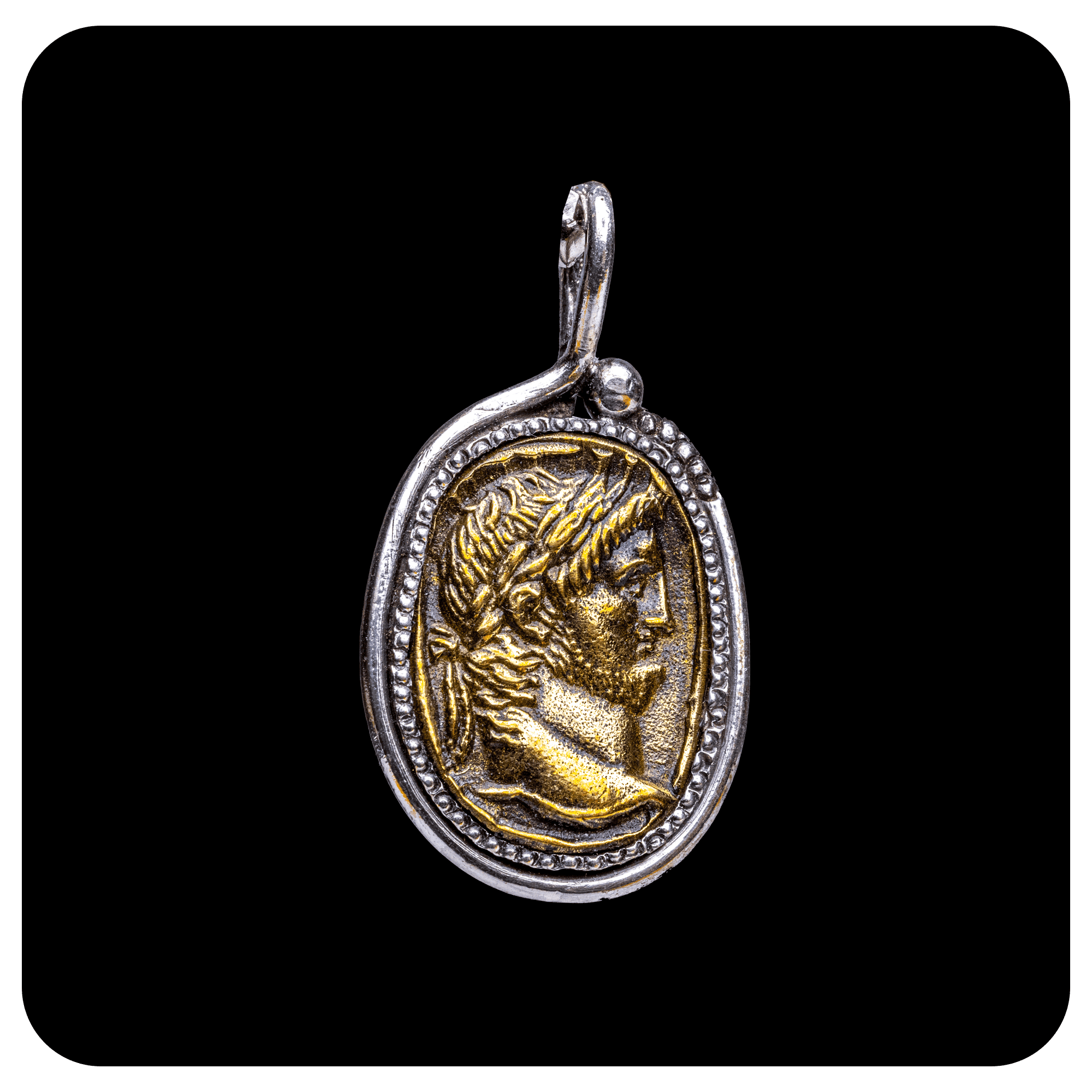Silver and Bronze Coin Pendant Ver IV | SPQR SHOP