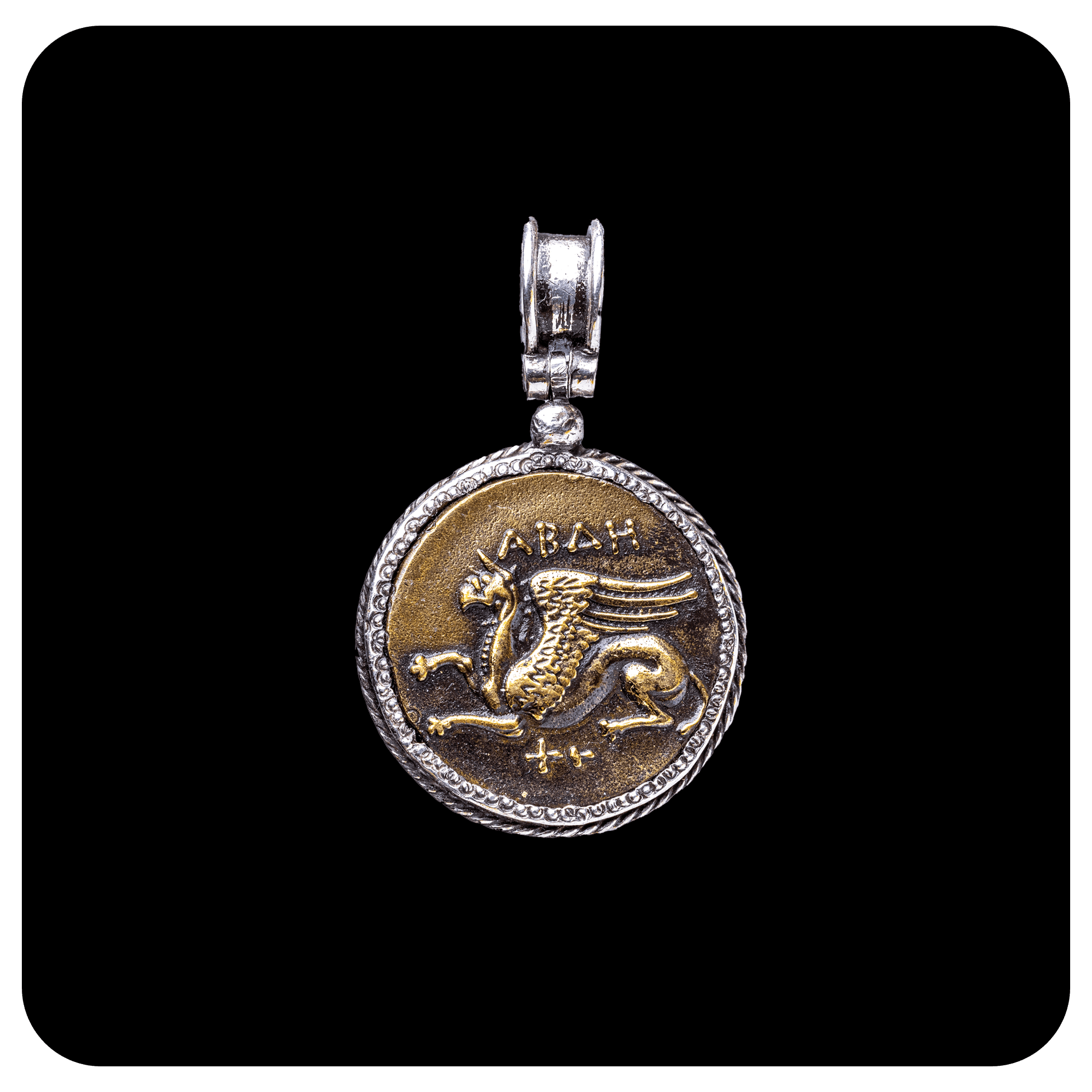 Silver and Bronze Coin Pendant Ver I | SPQR SHOP